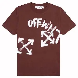 Off-White Paint Script Over Skate T-shirt