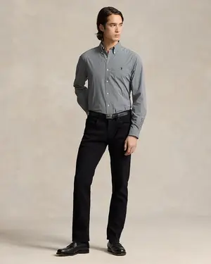 Polo Ralph Lauren Cotton Poplin Classic Fit Button Down Shirt - Black