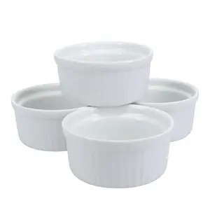 BIA CORDON BLEU Porcelain 4.5 Oz. Ramekins, Set Of 4