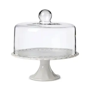 LENOX Cake Plate With Dome Lid - White