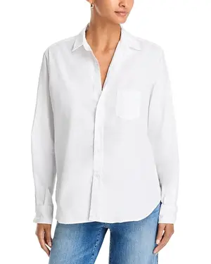 Frank & Eileen Eileen Twist Front Skirt White