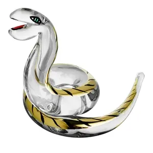 KOSTA BODA My First Friend Snake Sculpture