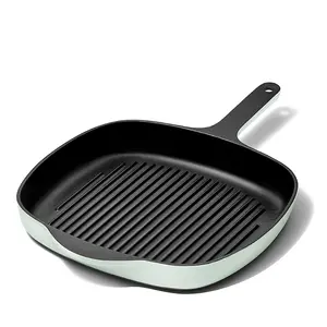 CARAWAY Enameled Cast Iron 10.5 Grill Pan - Mist