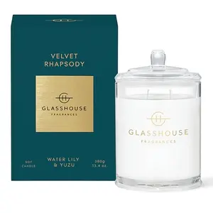 GLASSHOUSE FRAGRANCES Velvet Rhapsody Candle 13.4 Oz - No Color