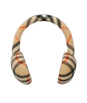 Burberry Check Wool Earmuffs