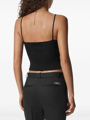 Versace Safety Pin Knit Top - Black