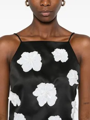 ROTATE BY BIRGER CHRISTENSEN Flower Satin Top