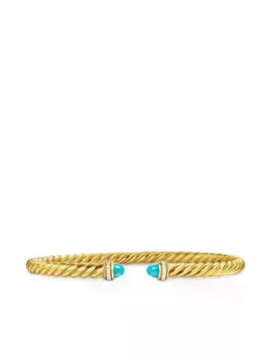 David Yurman 18kt Yellow Cablespira® Flex Diamond Bracelet - Gold