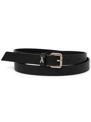 Patrizia Pepe Logo Buckle Belt - Black