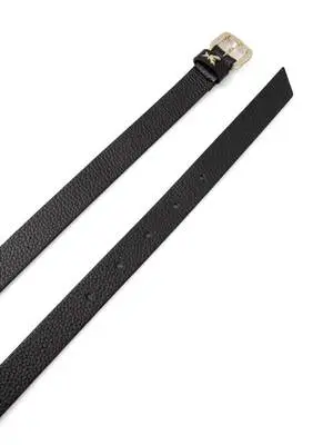 Patrizia Pepe Logo Buckle Belt - Black