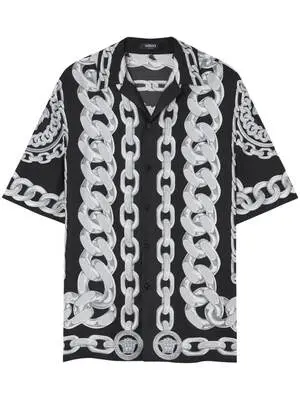 Versace Medusa Chains Silk Shirt