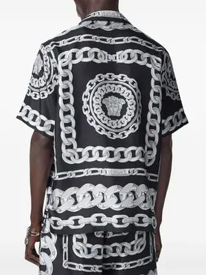 Versace Medusa Chains Silk Shirt