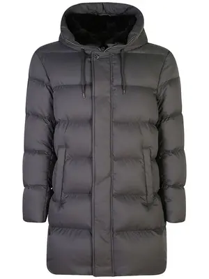 Herno Logo-plaque Padded Coat Grey