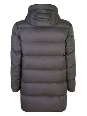 Herno Logo-plaque Padded Coat - Grey