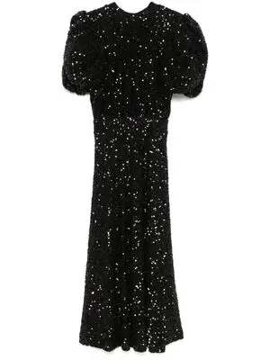 ROTATE BY BIRGER CHRISTENSEN Sequinned Midi Dress