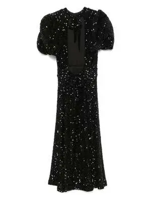 ROTATE BY BIRGER CHRISTENSEN Sequinned Midi Dress