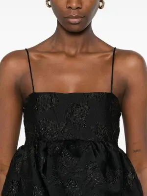 ROTATE BY BIRGER CHRISTENSEN Cloqué-effect Draped Top