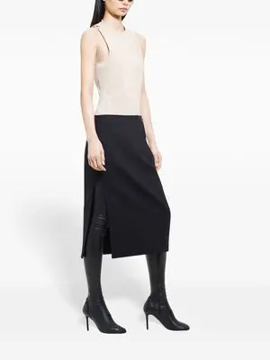 COURREGES Illusion Hooded Bodysuit - Neutrals