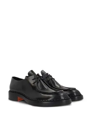 Santoni X 10 Corso Como Leather Derby Shoes