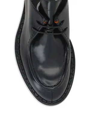 Santoni X 10 Corso Como Leather Derby Shoes