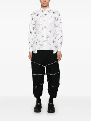 BLACK COMME DES GARÇONS Birds-print Shirt