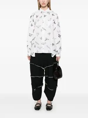BLACK COMME DES GARÇONS Birds-print Shirt