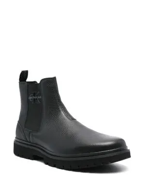 Calvin Klein Leather Ankle Boots
