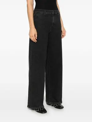 Dkny High-rise Wide-leg Jeans