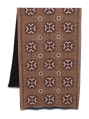 DELL'OGLIO Floral-print Scarf