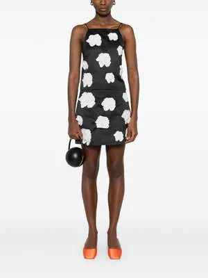 ROTATE BY BIRGER CHRISTENSEN Floral Appliqué Mini Skirt