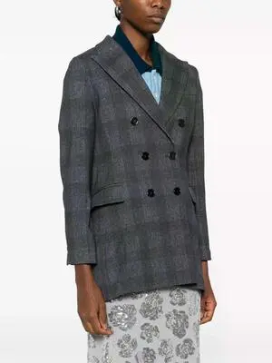 CIRCOLO 1901 Checked Blazer - Grey