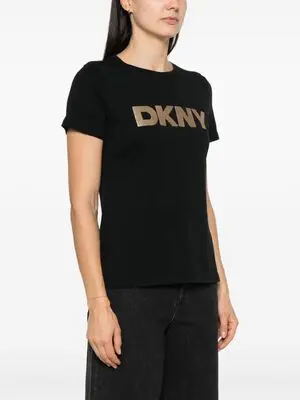 Dkny Sequin-logo T-shirt