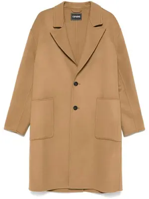 CENERE GB Single-breasted Coat - Brown