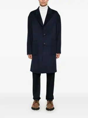 CENERE GB Single-breasted Coat - Blue