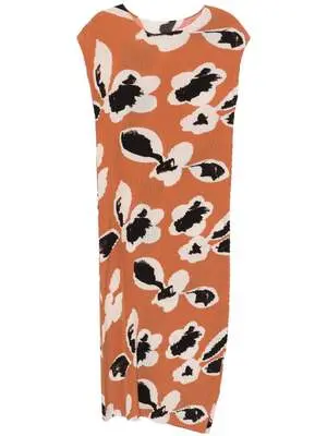 Issey Miyake Vigor Maxi Dress - Brown