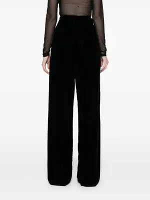 BLANCA VITA Wide-leg Velvet Trousers