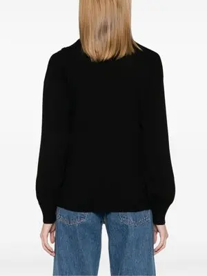 BLANCA VITA Cut-out Roll Neck Sweater
