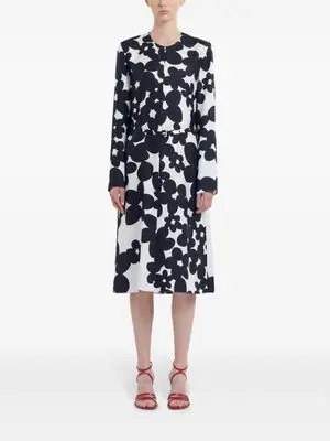 Marni Floral-print Midi Dress