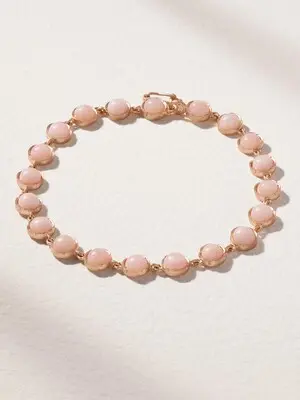 Irene Neuwirth Classic 18-karat Rose Opal Bracelet - Gold