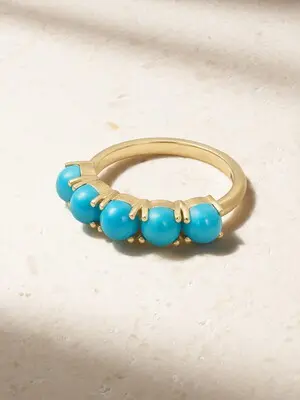 Irene Neuwirth Classic 18-karat Gold & Turquoise Ring - Blue