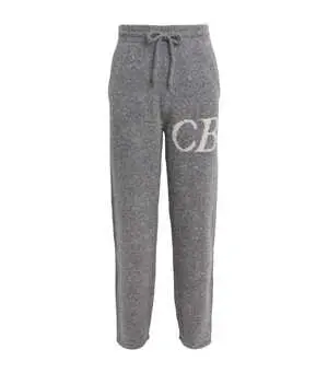 COLE BUXTON Wool-blend Logo Sweatpants - Grey