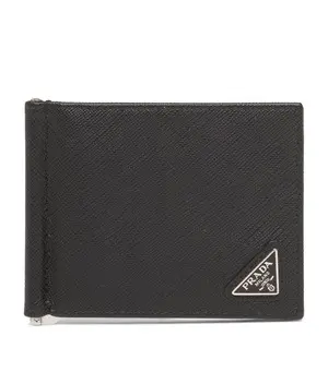 Prada Saffiano Leather Bi-fold Wallet - Black