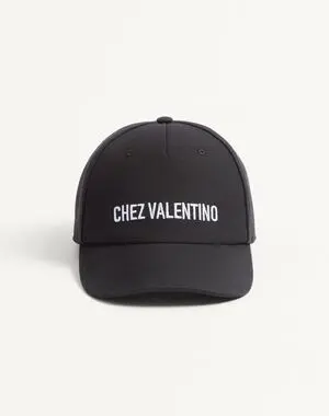Valentino Garavani Chez Baseball Cap - Black/ivory