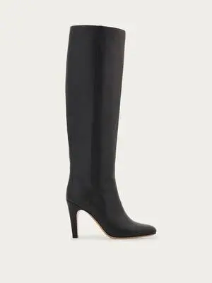 FERRAGAMO Knee High Boots - Black