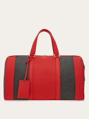 FERRAGAMO Monogram Duffle Bag Red