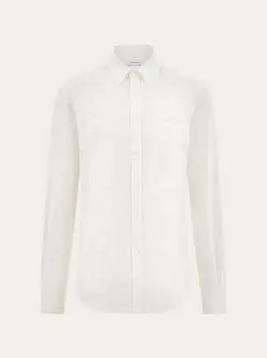 FERRAGAMO Monogram Shirt - White