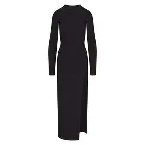 wedding dress square neckline long sleeve Column Square Neck Long Sleeve Silk Wedding Dress