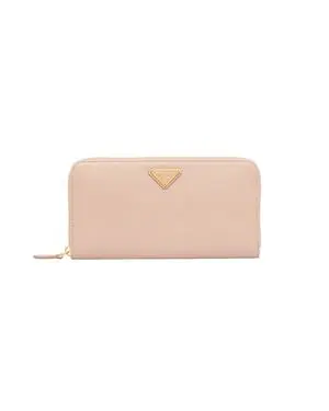 Prada Large Saffiano Leather Wallet - Pink