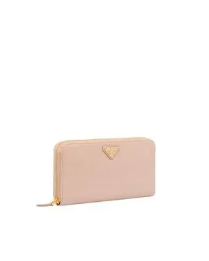 Prada Large Saffiano Leather Wallet - Pink