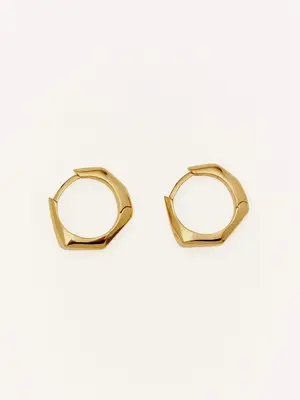 REFORMATION Fitz Hoop Earrings Gold